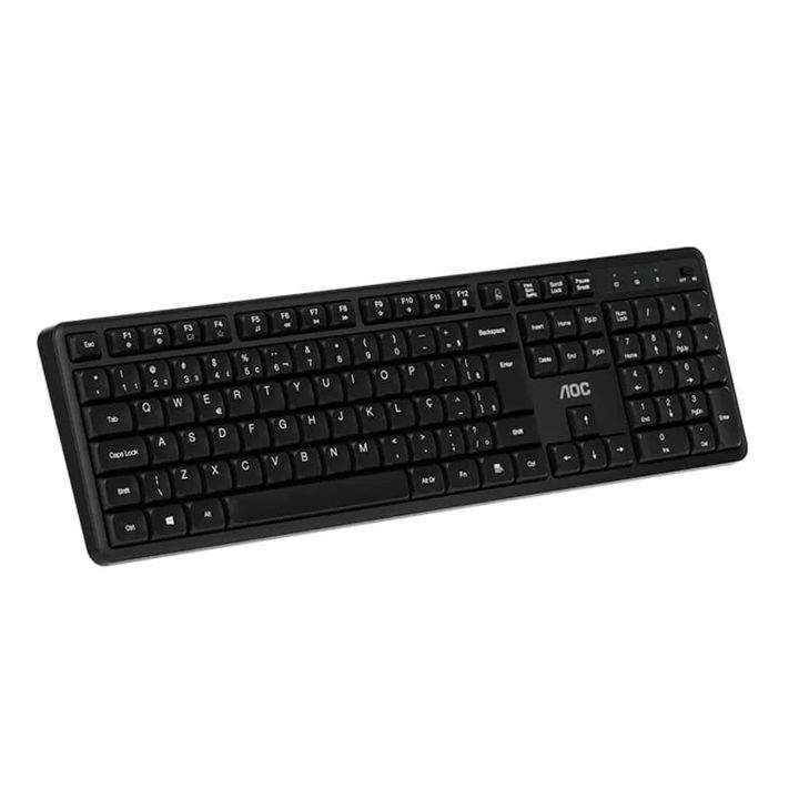 AOC KM460 2.4Ghz Computer Office Wireless Keyboard and Mouse Combo ...
