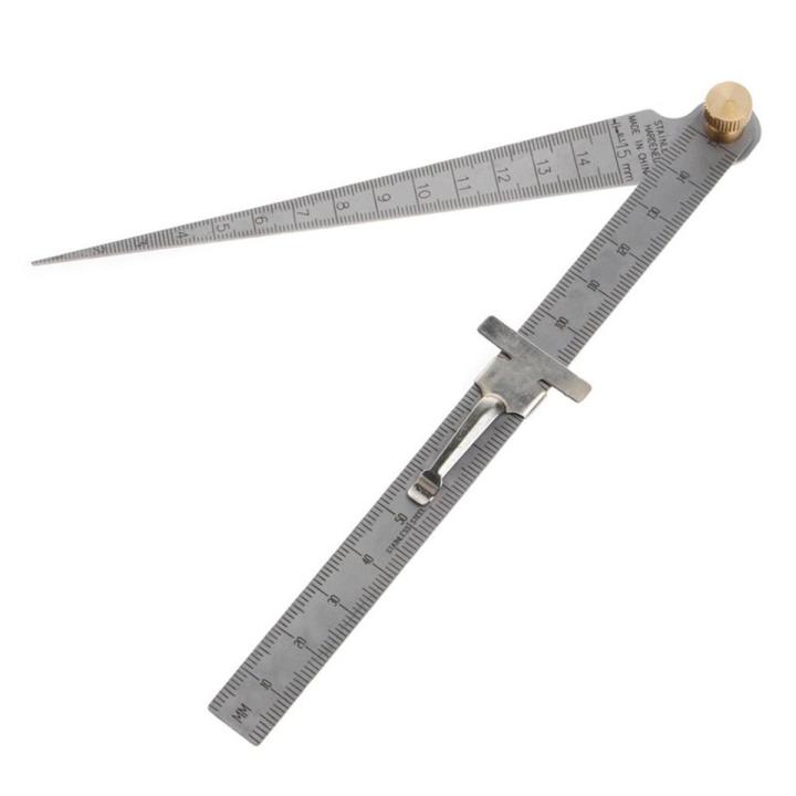 KOGEEK Wedge-shaped Feeler Gauge Gage Measuring Scale 0-15mm Stainless ...