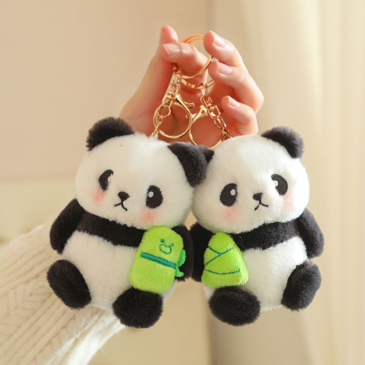 Cute Panda Plush Toy Keychain Cartoon Bag Pendant Bag Accessories Key ...