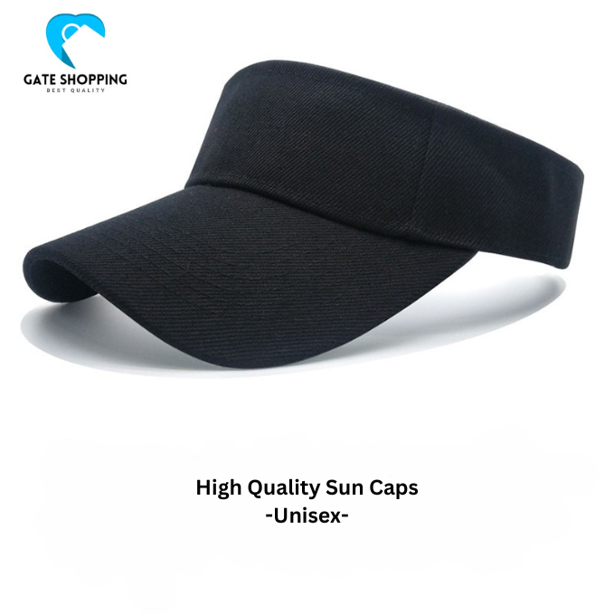 Black And Blue Visor Caps For Men Women Sports Sun Caps Visor Caps with ...
