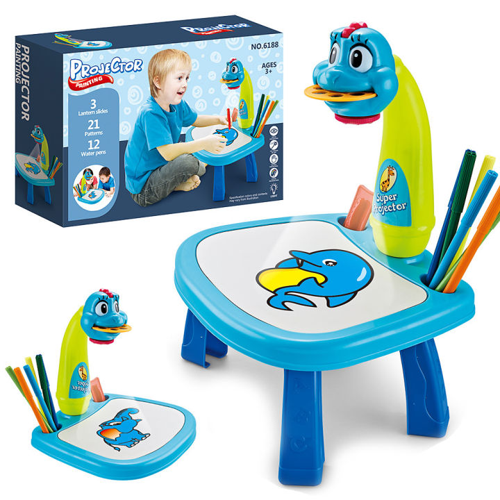 Project Painting Set for Kids with 21 Patterns - Child Learning Desk ...