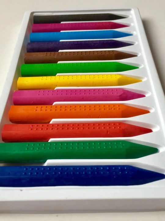【Toy life hall】Color Wax Crayons Do not Dirty Hands Washable Color ...