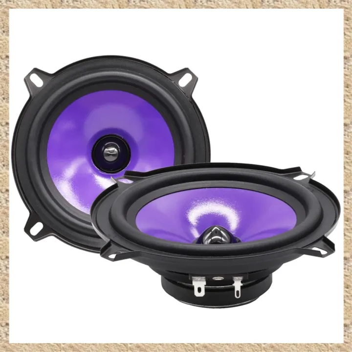 2Pcs Auto Car Audio 5 Inch Woofer Speaker Full Frequency Music Stereo ...