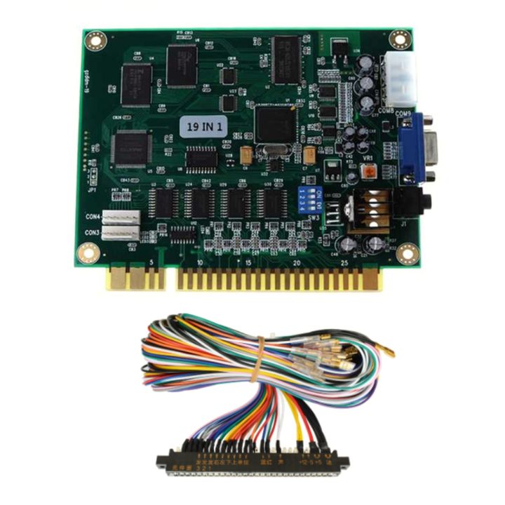 19 in 1 with 28P Cable VGA Output Multicade PCB Board Arcade Classic ...