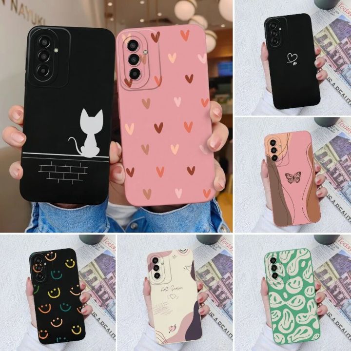 For Samsung Galaxy M13 M14 Phone Case Love Heart Upgrade Camera ...