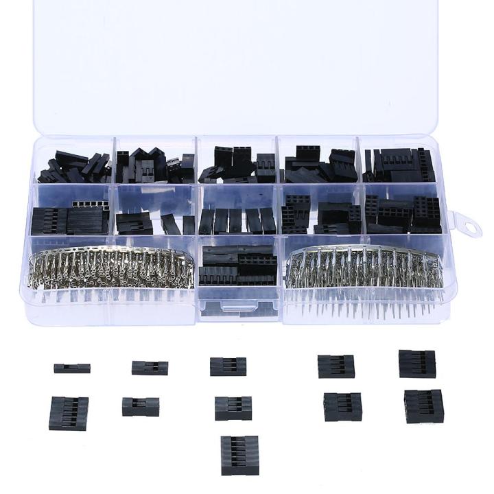 620pcs 2.54mm Pitch 1/2/3/4/5/6 Pin Housing Connector and Male Female ...