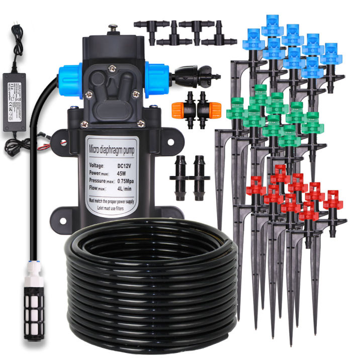 Garden 90/180/ Refraction Nozzle Atomization Watering Kit 60w Self ...