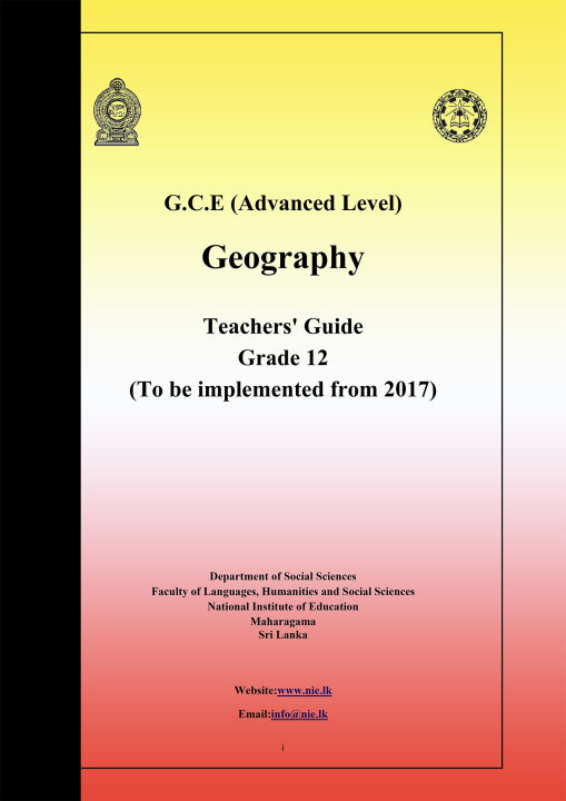 Geography Teachers Guide - Grade 12 - English Medium | Daraz.lk
