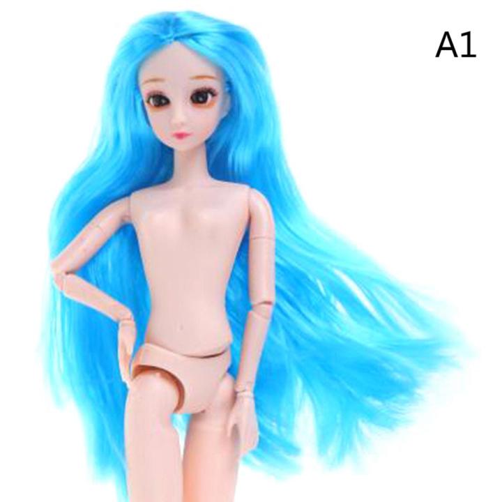 30cm BJD Doll Beautiful Princess Dolls 20Joints Moveable Nude Body DIY Hair Doll (Body Not ...