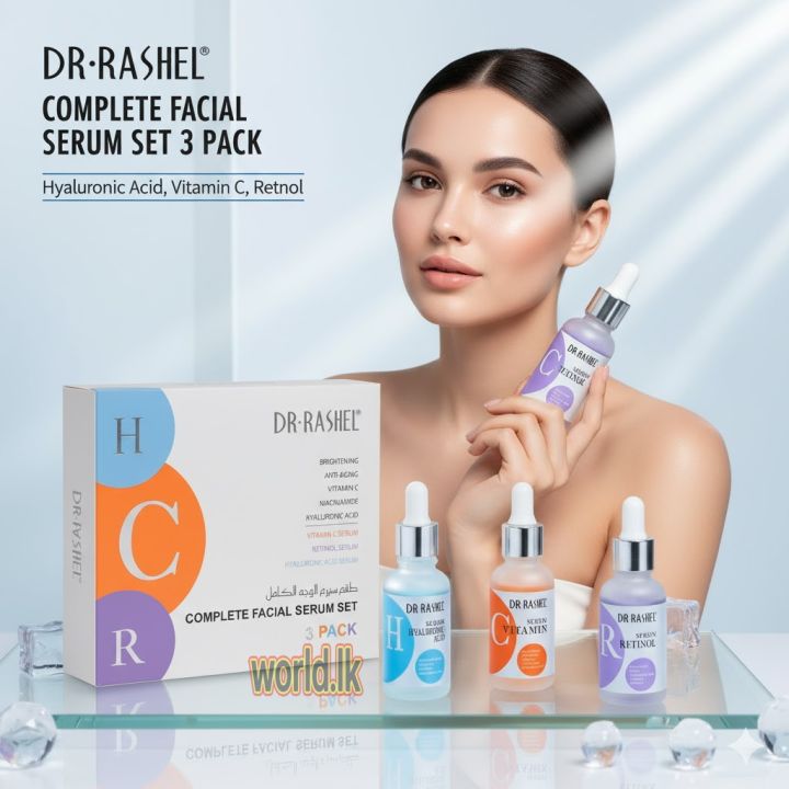 DR RASHEL Complete Facial Serum Set (cfss) 3 Pack - Vitamin C Serum ...