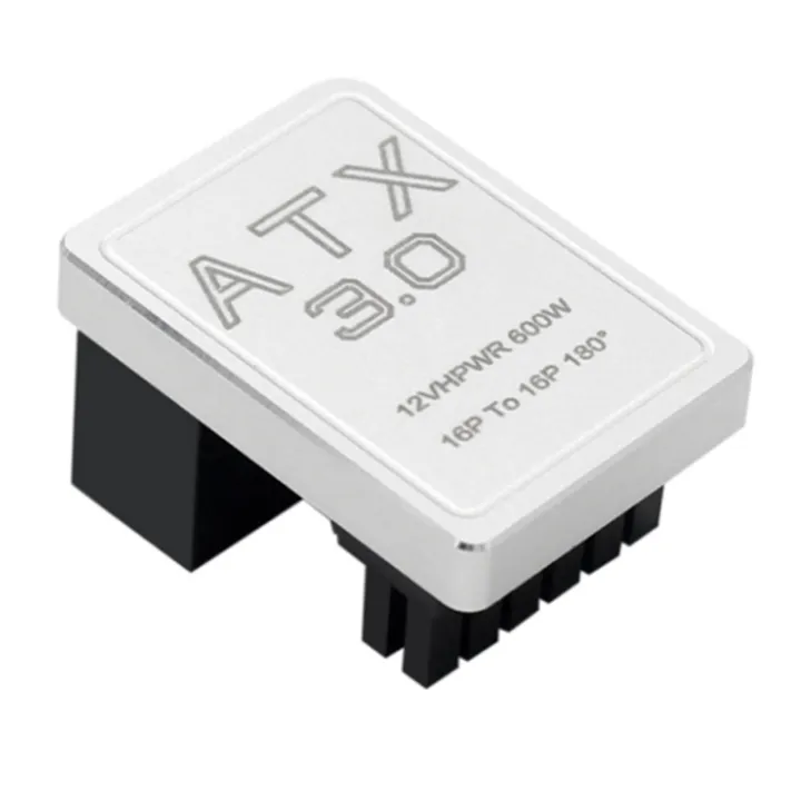 Graphics Card GPU Power Supply Adapter 180 Degree U Turn Connector 12 ...