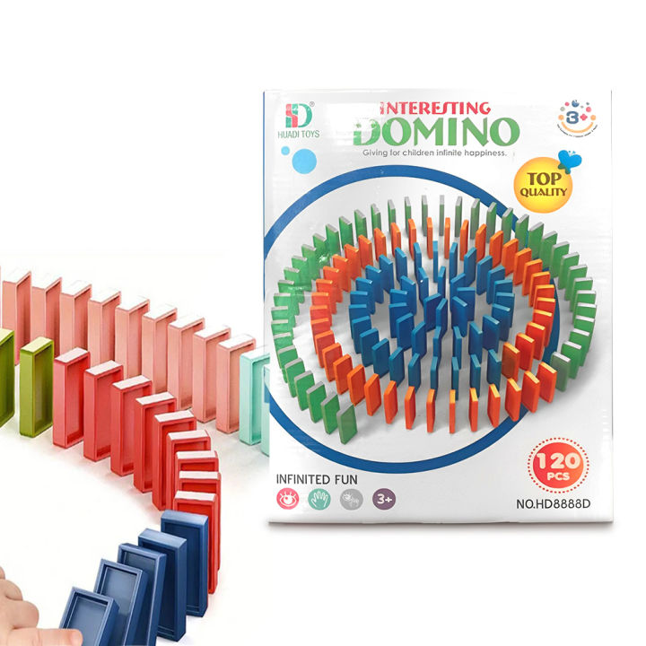 120Pcs Domino Set Colorful Learning and Educational Domino Game | Daraz.lk