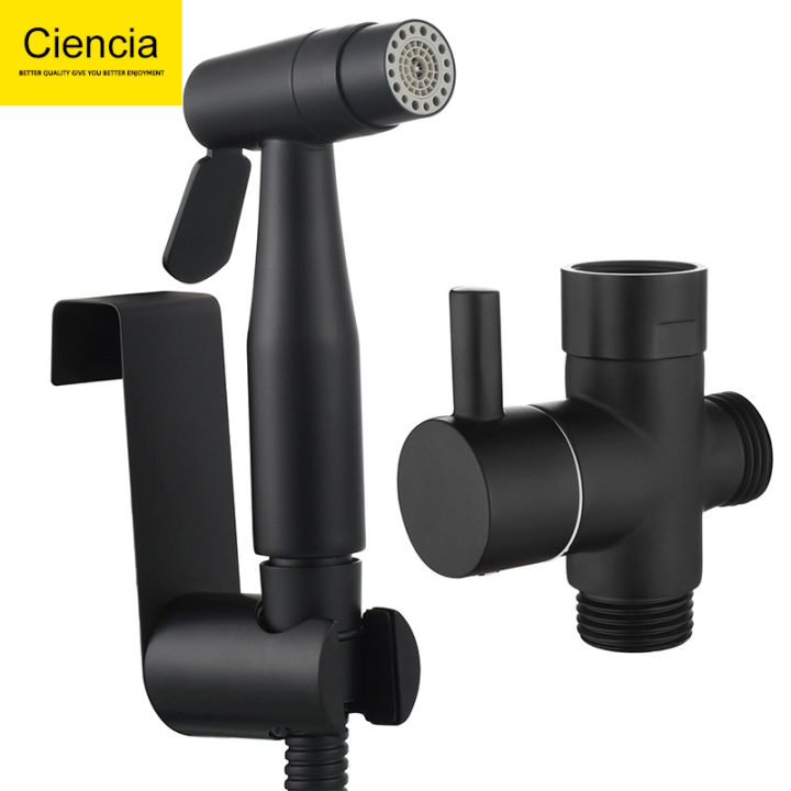 Black Dual-Function Supercharged Health Faucet Nozzle Set One-Switch ...