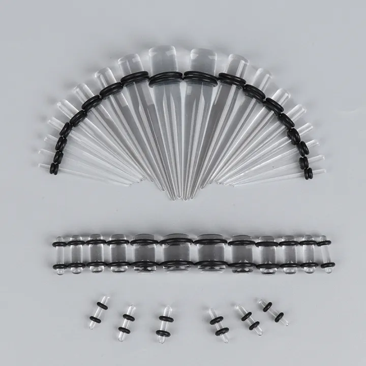 36Pcs Ear Gauge Taper and Plug Stretching Kit Ear Flesh Tunnel ...