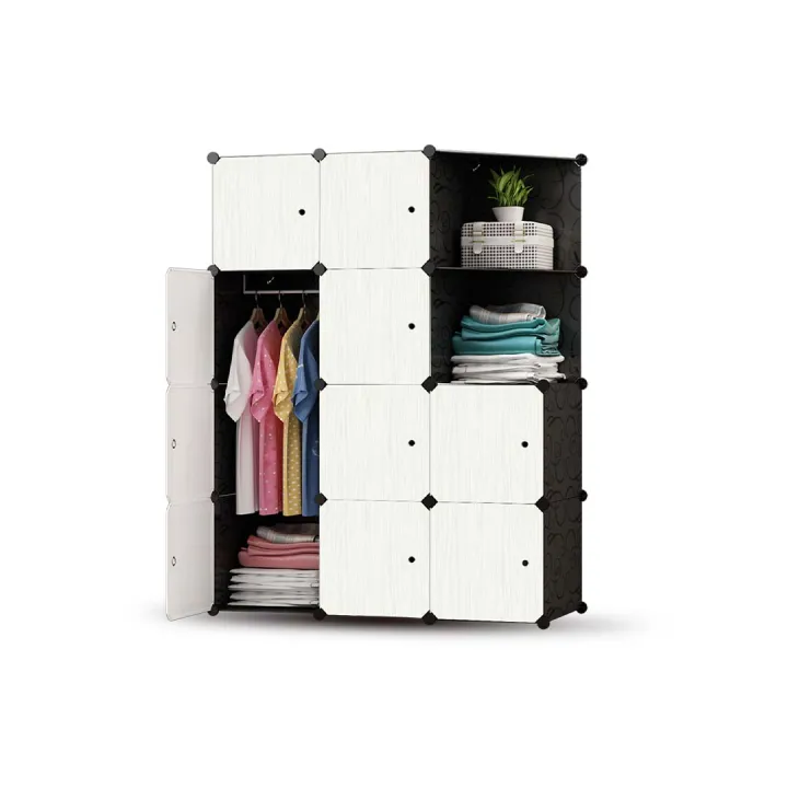 DIY 10 Cubes With Hanger Storage Cabinet | Daraz.lk