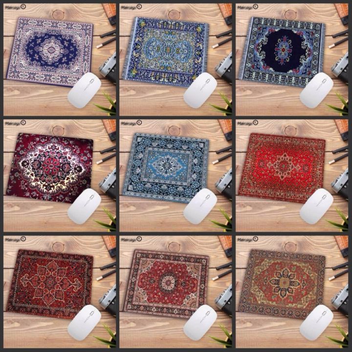 Persian Carpet Mouse Mat Computer Small Mouse Pad Flower Office Rubber ...