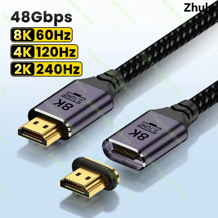 ZhuluFifty percent discount HDMI-Compatible 2.1 Magnetic Cable 48Gbps ...