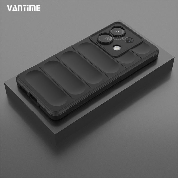 Vantime for Xiaomi Redmi Note 13 5G Silicone Case Camera Protect Anti-Fall Airbag Cover | Daraz.lk