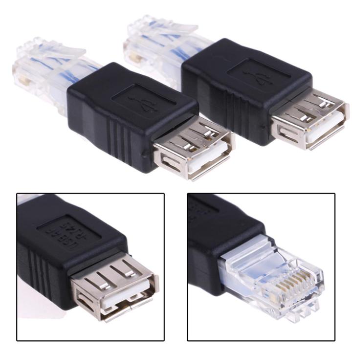 【Simple 3C】1Pc Ethernet male to USB female connector | Daraz.lk
