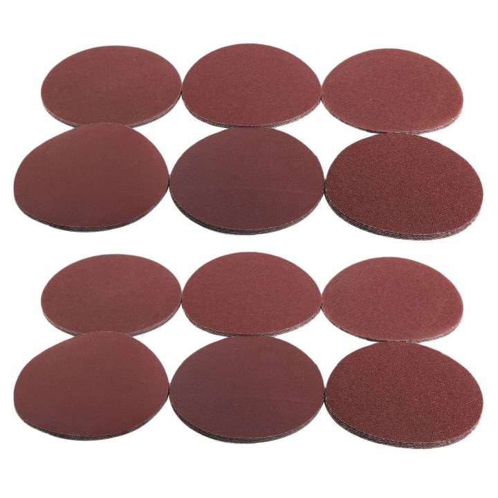 Nullmul 60pcs/set 5inch 125mm Round sandpaper Disk Sand Sheets Grit 80 ...