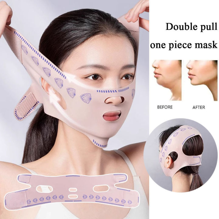 V-Line Shaping Face Bandage Lifting Up Cheek Bandage For Women ...