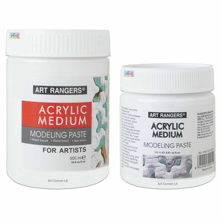 Art Rangers Professional Modeling Paste For Canvas Paper Wood Glass And ...