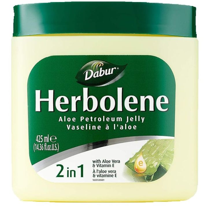Dabur Herbolene Aloe Petroleum Jelly Vaseline With Aloe Vera & Vitamin ...