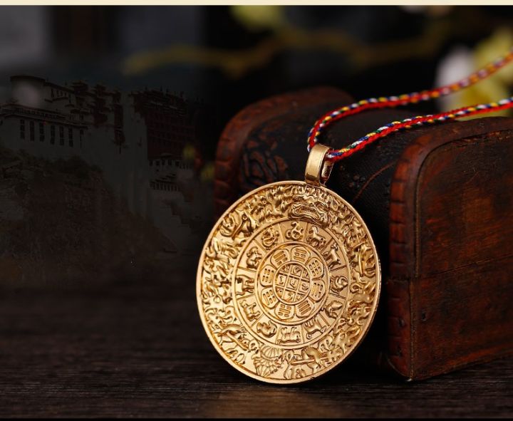 Tranic Buddhist Suppliers Silver/Gold Nepal Carving Alloy Metal Jiugong ...