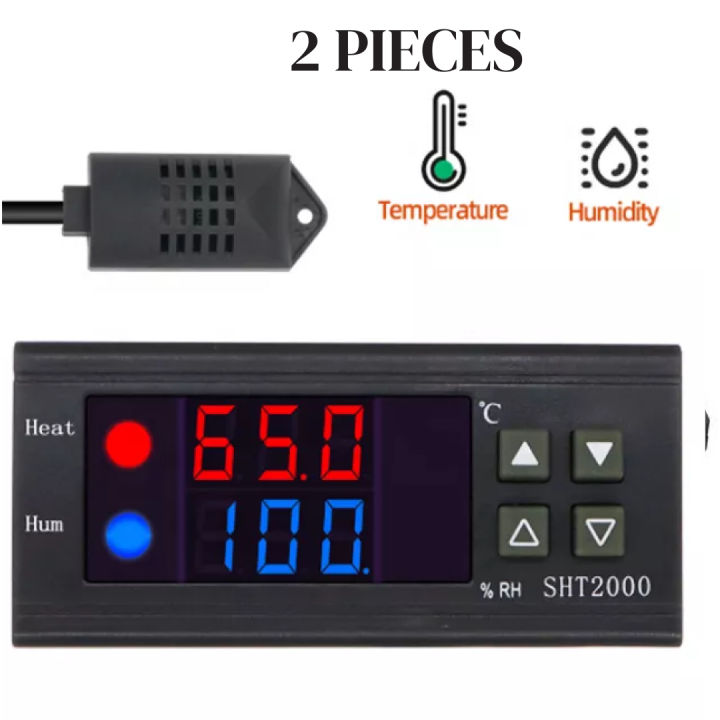 SHT-2000 Thermostat Electronic Digital Microcomputer Temperature Controller 110-230V/ACDC12 ...