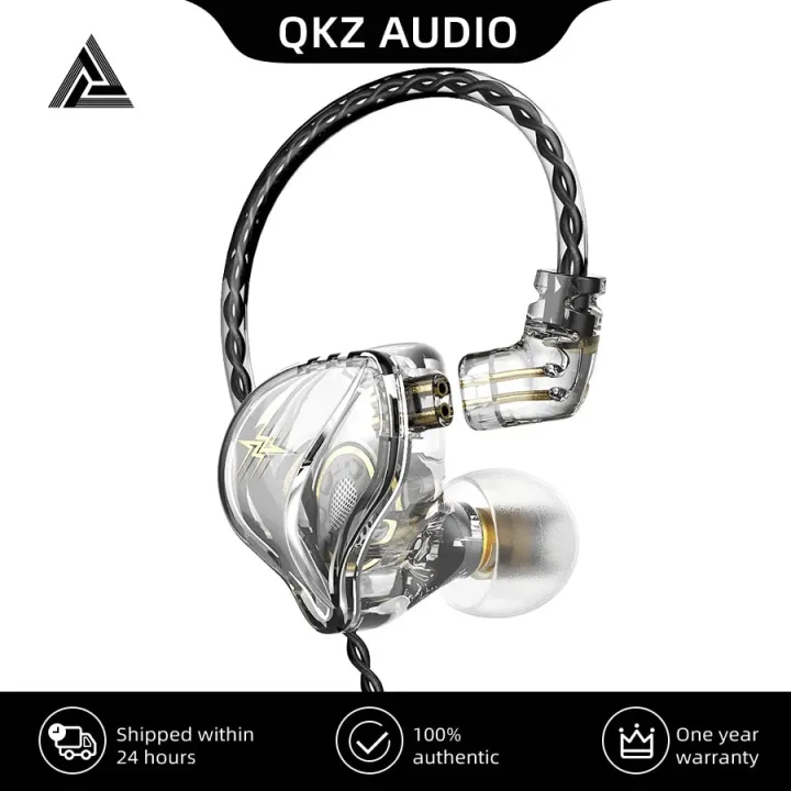 Original QKZ ZXT Copper Driver HiFi Wired Earphone Sport Running ...