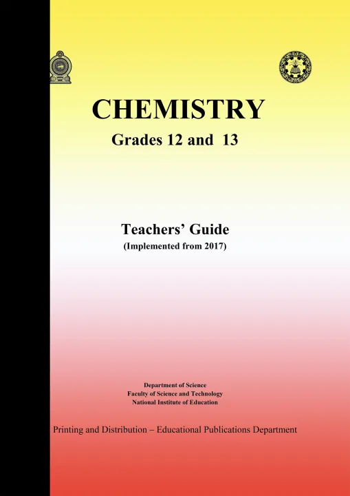 Chemistry Teachers Guide - Grade 12 - English Medium | Daraz.lk