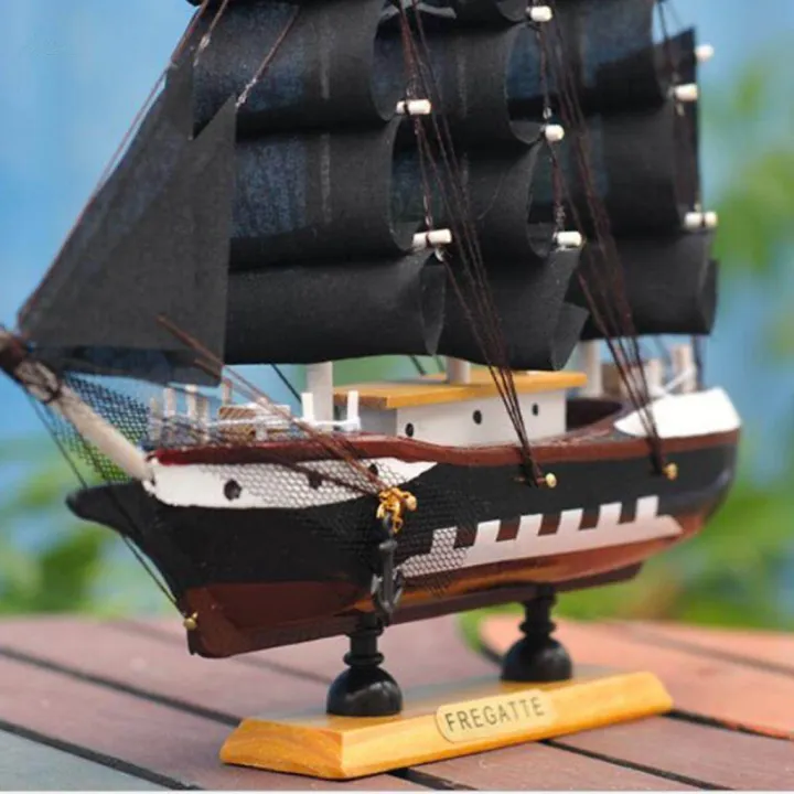 Handcrafted Nautical Ship Model Pirate Boat DIY Wooden Sailing Ocean ...