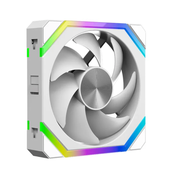 Computer Chassis Fan 12V 12cm 5V 3PIN ARGB Cooling Fan White | Daraz.lk