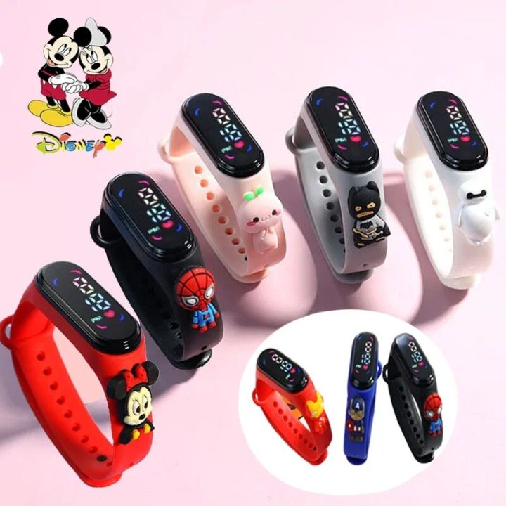 Disney Mickey Children Watches For Girls Electronic Bracelet Sports ...
