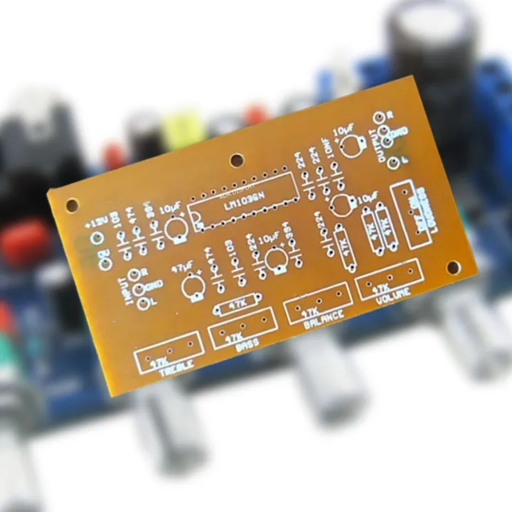 DIY - LM1036 Stereo Tone Control PCB Bare Board for Bass, Treble, and ...