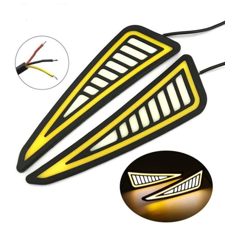 Motorcycle Car Body Indicator LED Strip Sticker Lights Motorcycle ...