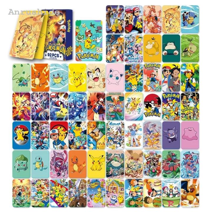 Anrushide 92PCS Pokemon Pikachu Card Card LOMO NARUTO Sasuke Cards ...