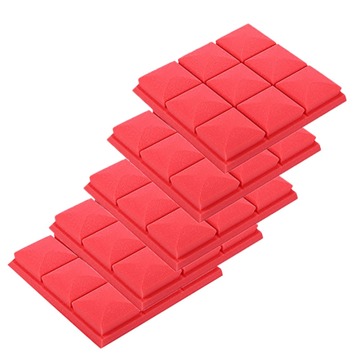 5 Pack Mushroom Studio Wedge Tiles, Sound Proof Foam Panels,Red | Daraz.lk