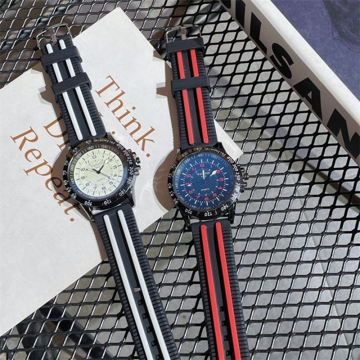 American Retro Large Dial Silicone Watch High Street Hip Hop hiphop ...