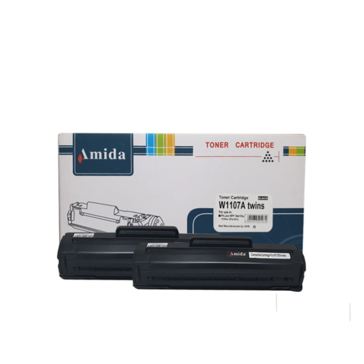 Amida Premium Toner Cartridge W1107A x 2 / HP 107A - Black | Daraz.lk