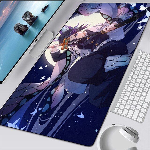 Slayer Yaiba Edge Anime Pad Keyboard Mats Lock Demon Gaming Mouse ...