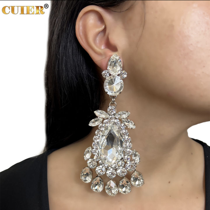 New CUIER Collor Jewelry Set for Women Crystal Gemstones Oversize Drag ...