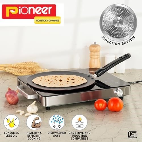 Pioneer Non-Stick Concave Tawa 30CM – Best Tava for Indian Cooking on ...