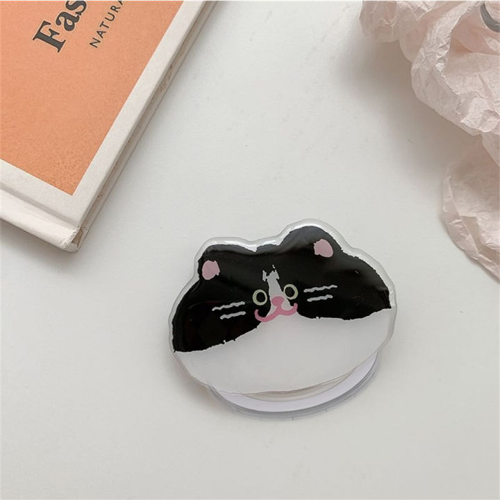 Korea Cartoon Cute Cat Garfield Magnetic Holder Grip Tok Griptok Phone ...