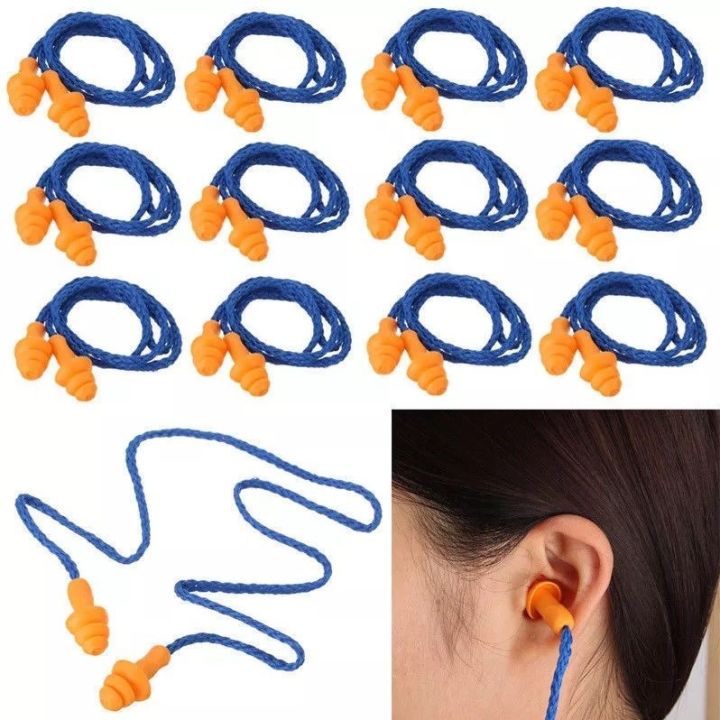 Reusable Soft Silicone Cotton Corded Ear Plugs [S 043] | Daraz.lk