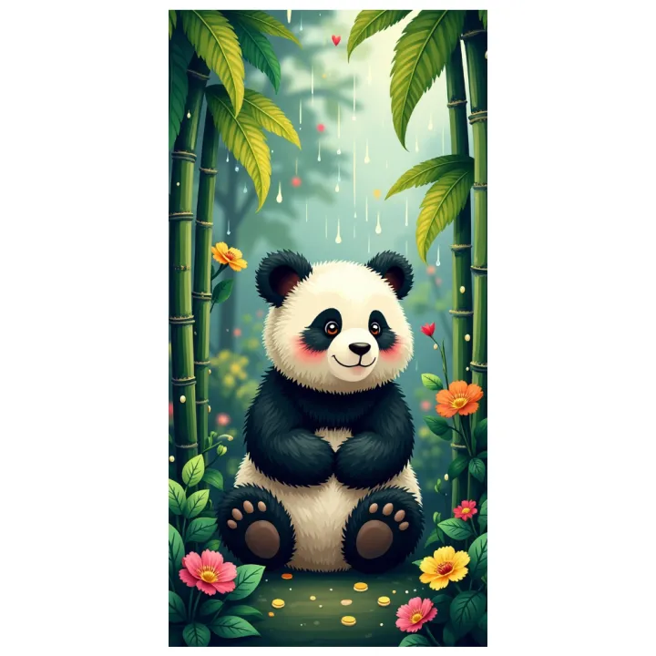 Panda Theme Backdrop Banner Decorative Backdrop for Baby Shower ...