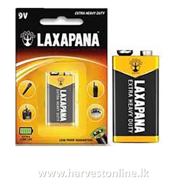9V Battery Laxapana SUM9V 6F22 Extra Heavy Duty | Daraz.lk