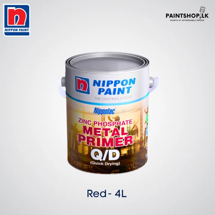 Zinc Phosphate Metal Primer Q/D Red 4L | Daraz.lk