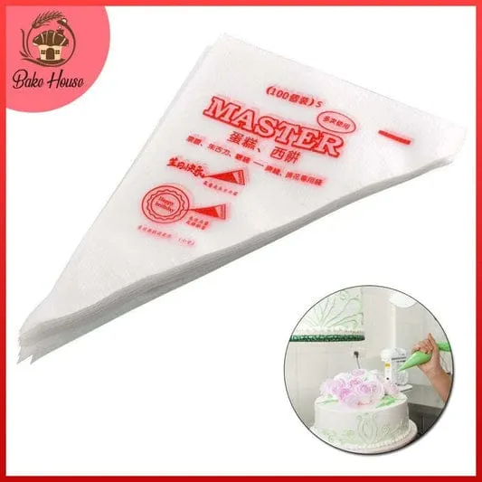 Cake Icing Bags ( L ) Size Disposable Pastry Bags Cake Decoration Cup ...