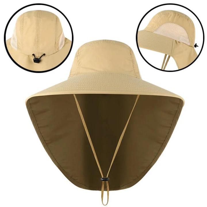 Wide Brim Baseball Hat for Women and Men Sun Defender Cooling Neck ...